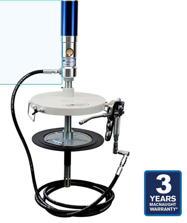 Macnaught M3 50:1 Grease Pump for 5 Gallon Pails - 1.76 PPM Grease Del ...