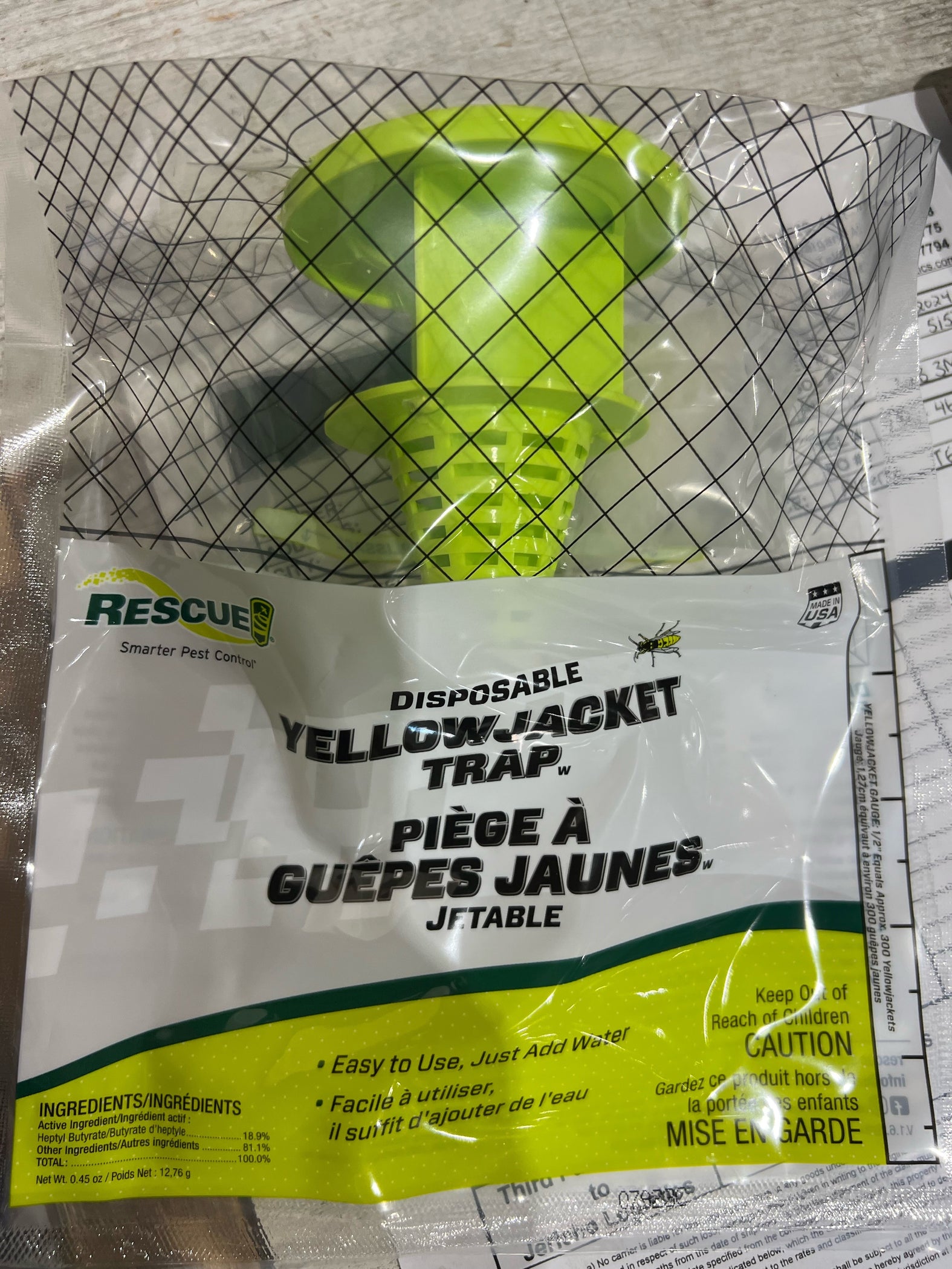 Rescue! Yellow Jacket Bag Traps Disposable — Huber Ag Equipment LTD