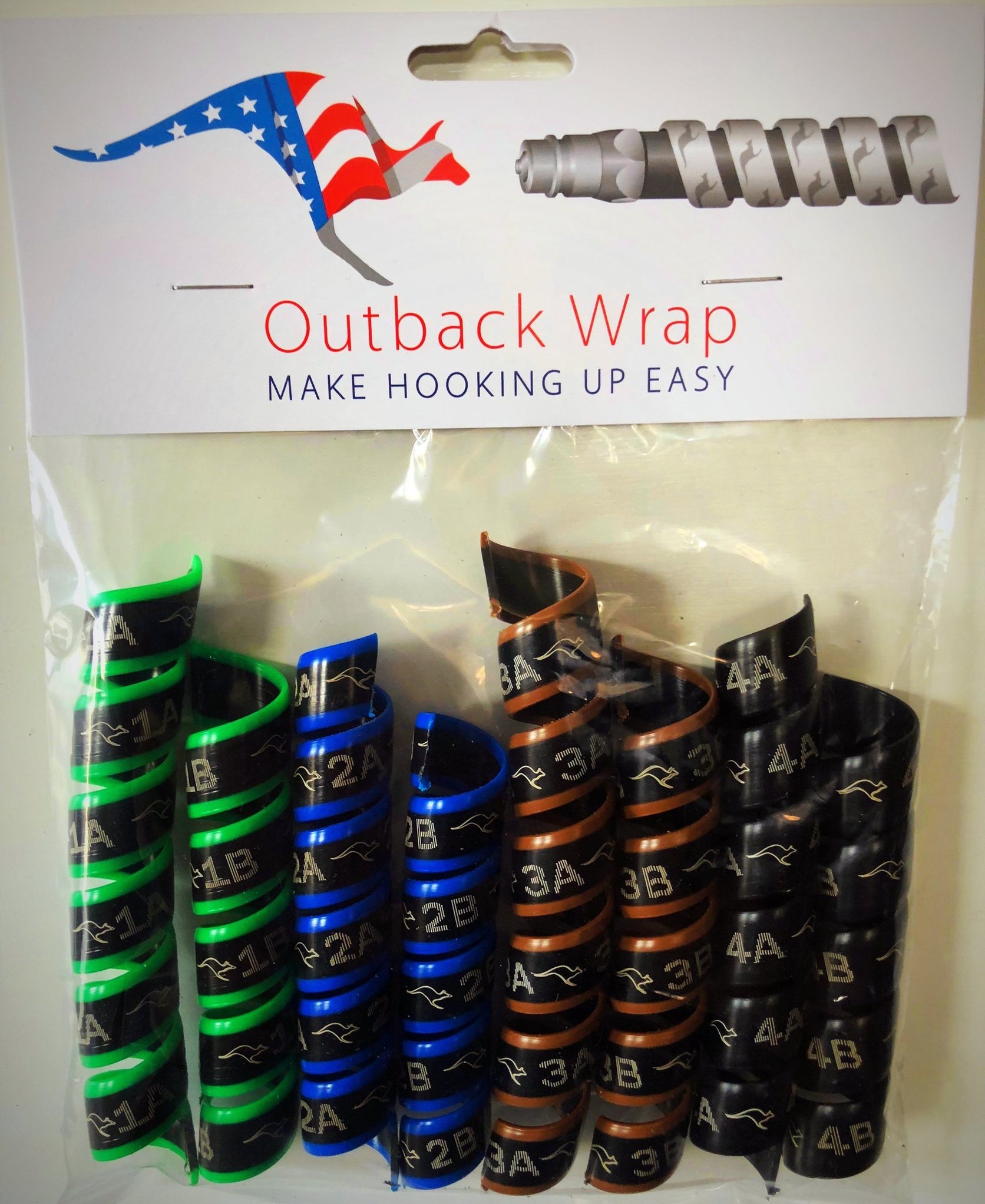 Outback Wrap - 4 Pairs for Large Hydraulic Hoses - Fits 1/2" to 1-1/4 ...